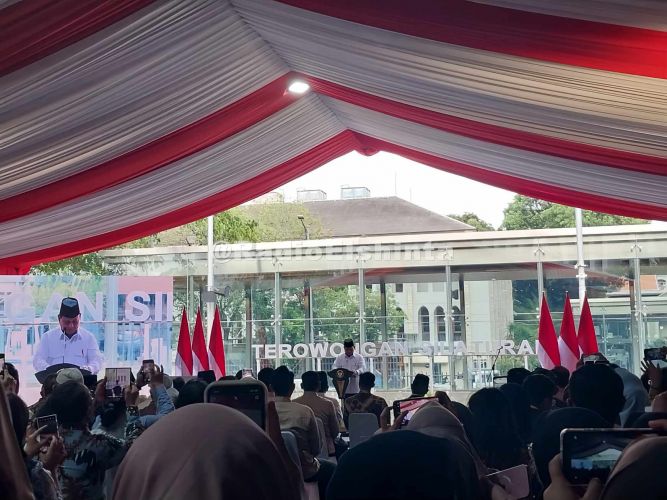 Prabowo Resmikan Terowongan Silaturahim di Jakarta Prabowo Resmikan Terowongan Silaturahim di Jakarta